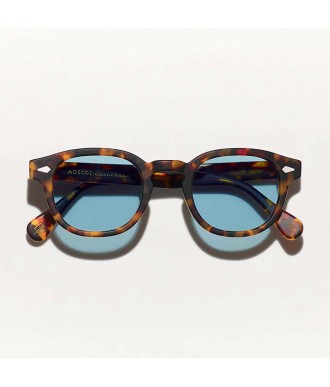 Moscot LEMTOSH SUN 1307-23 MATTE TORTOISE BLUE LNS Size 46 (Average ...